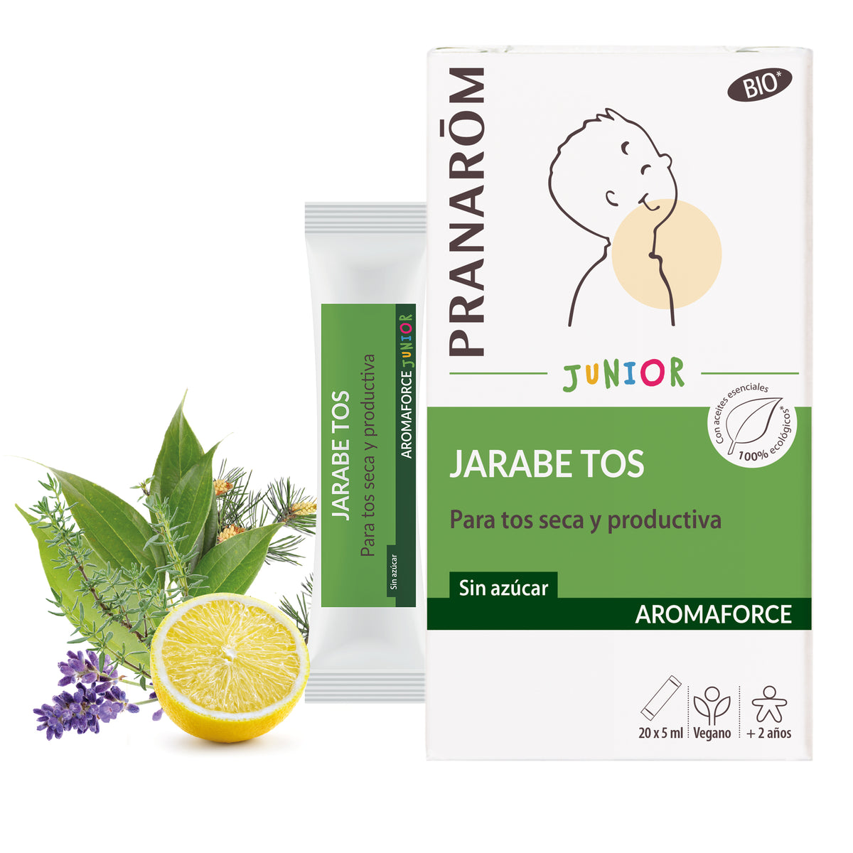 Junior Jarabe Tos 20x5ml - Bio | Pranarôm