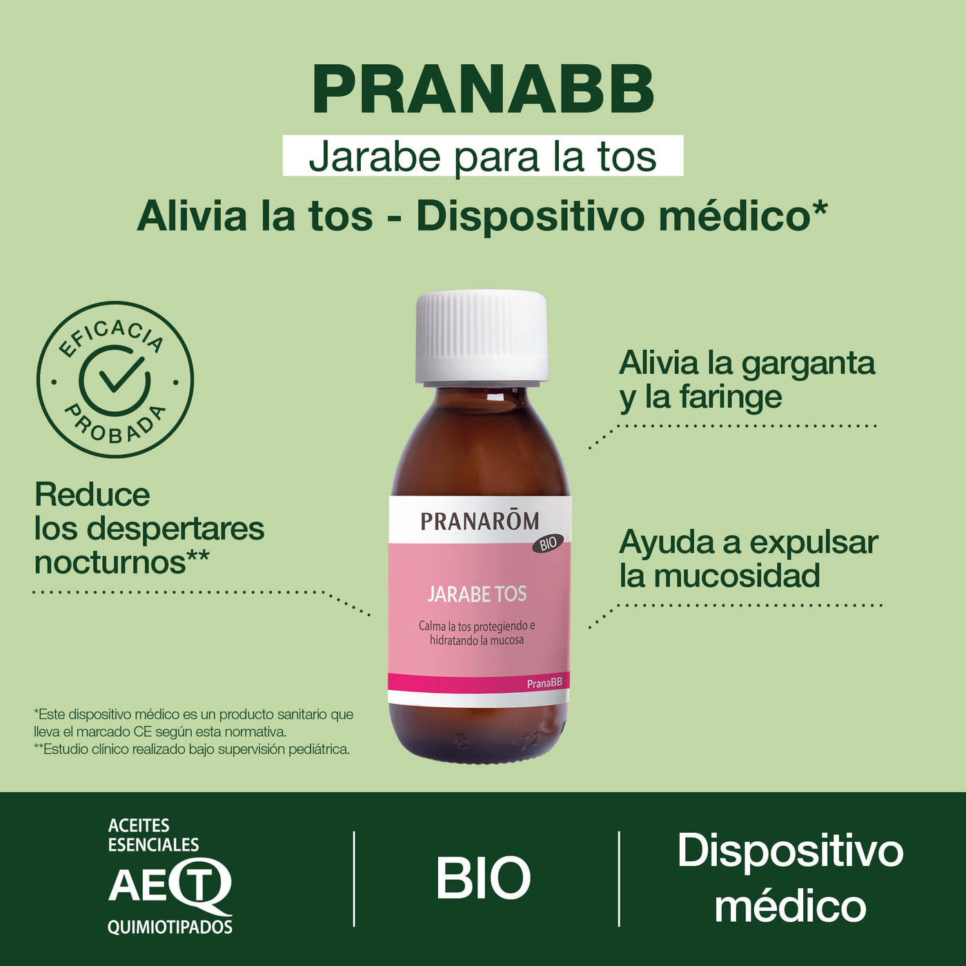 Jarabe Tos 120 ml - 120 ml Bio | Pranarôm