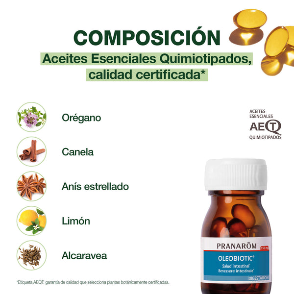 Oleobiotic® Salud Intestinal - 15 cápsulas | Pranarôm